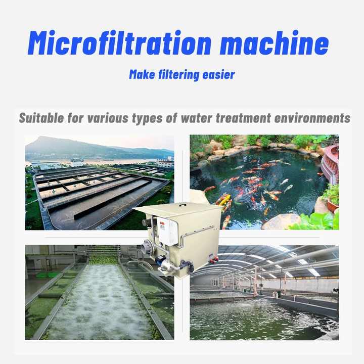Efficient Fish Pond Water Treatment with Micro Drum Filter