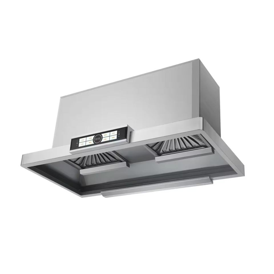 Professional Commercial Kitchen Range Hood Dual Motor High-Efficiency ...
