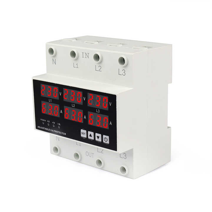 Adjustable 63A 100A Delay Limiter Self-Compound AC Stabilizer Over ...