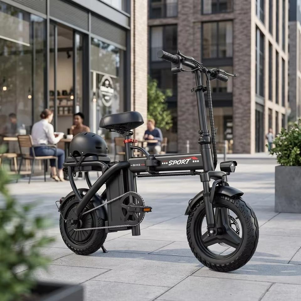400W 48V 10Ah Foldable Electric Bicycle 14Inch Z6 E-bike with USA ...
