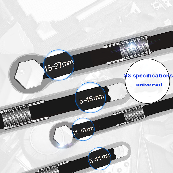 Small Linkage Spanner Ring Spanner Movable Spanner Multi-purpose ...