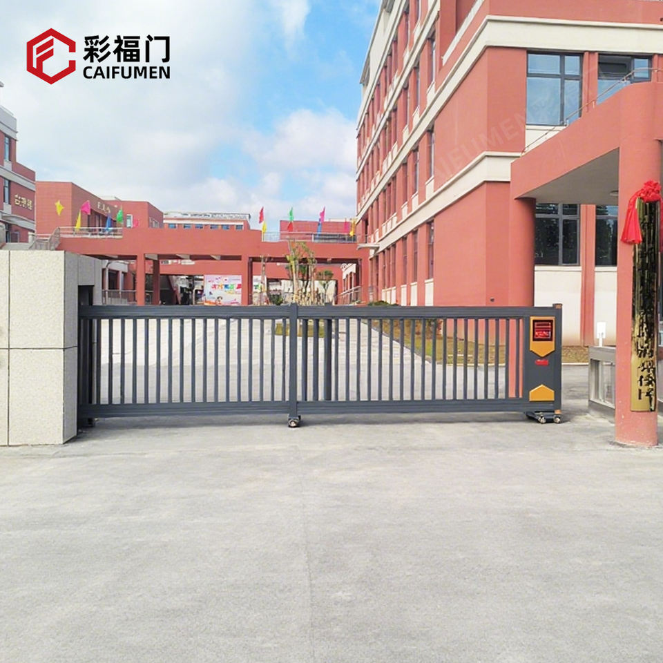 Electric Segmented Sliding Gate with License Plate Recognition Barrier ...