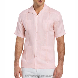 4 Pocket Shirt - Men's Short Sleeve Casual Guayabera