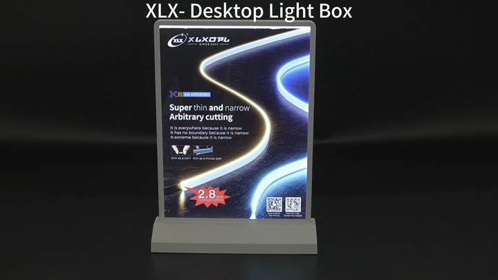 A4 Portable Rechargeable Desktop Lightbox for Advertising