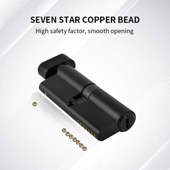 Customized Copper Single Open Door Lock Cylinder with 3 Keys Factory ...