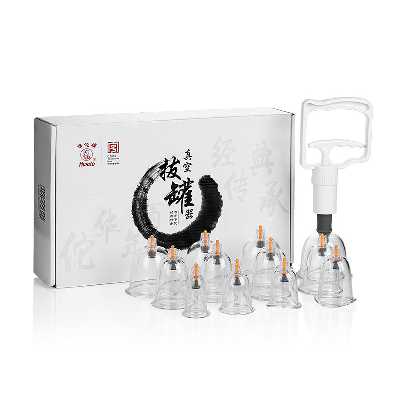 Glass Cupping Therapy Set Non Fire Cup Vacuum Cupping Therapy Device ...