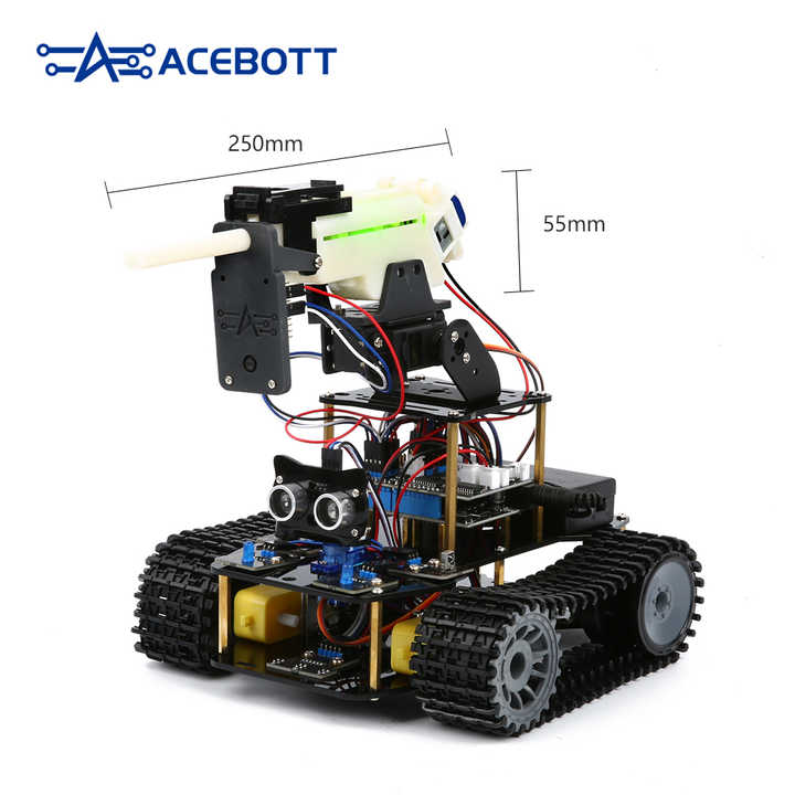 ACEBOTT ESP32 Smart Tank Robot Car Kit For Arduino DIY Programmable ...