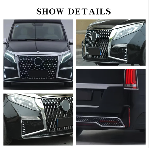 Maybach Style Body Kit Bumpers Exterior Upgrade Kit for Mercedes V ...