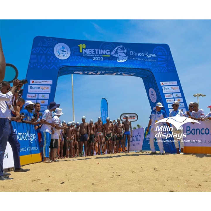 Custom Printed Winners Arch Podium - Portable Aluminum Display for ...