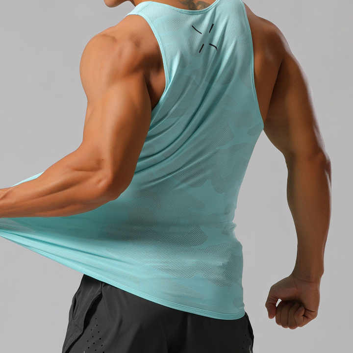 Men's Sleeveless Sports Top - Quick Dry & Eco-friendly