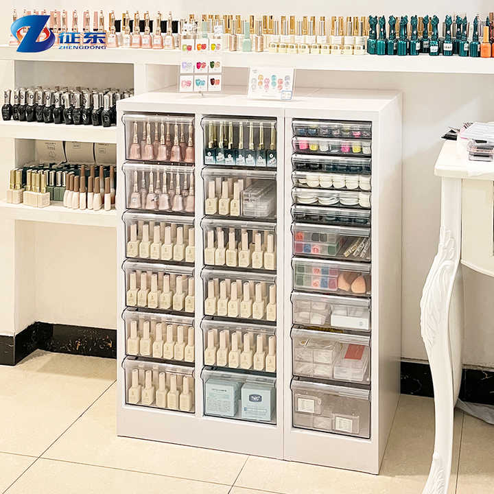 Multifunction Nail Polish Organizer Storage Cabinet for Nail Salon ...