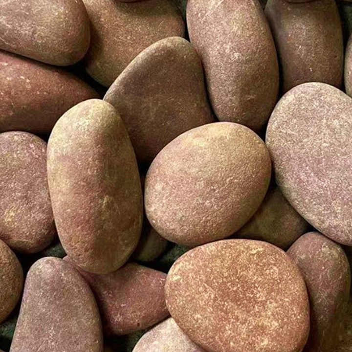 Red Pebble Garden Paving Stones for Landscaping Garden Decorative Red ...