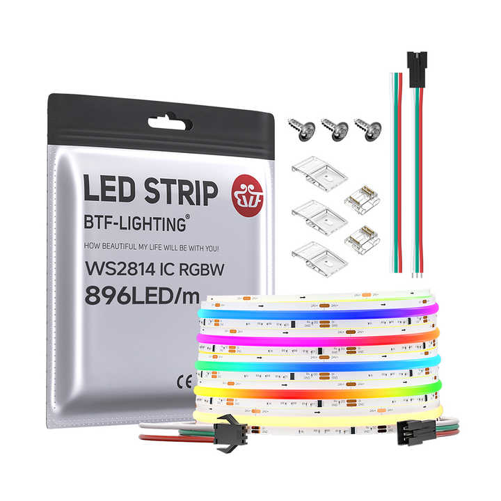 Similar SPI Sk6812 WS2814 Addressable 12Mm DC24V 896leds/m Digital Cob Pixel Rgbw Led Strip ...