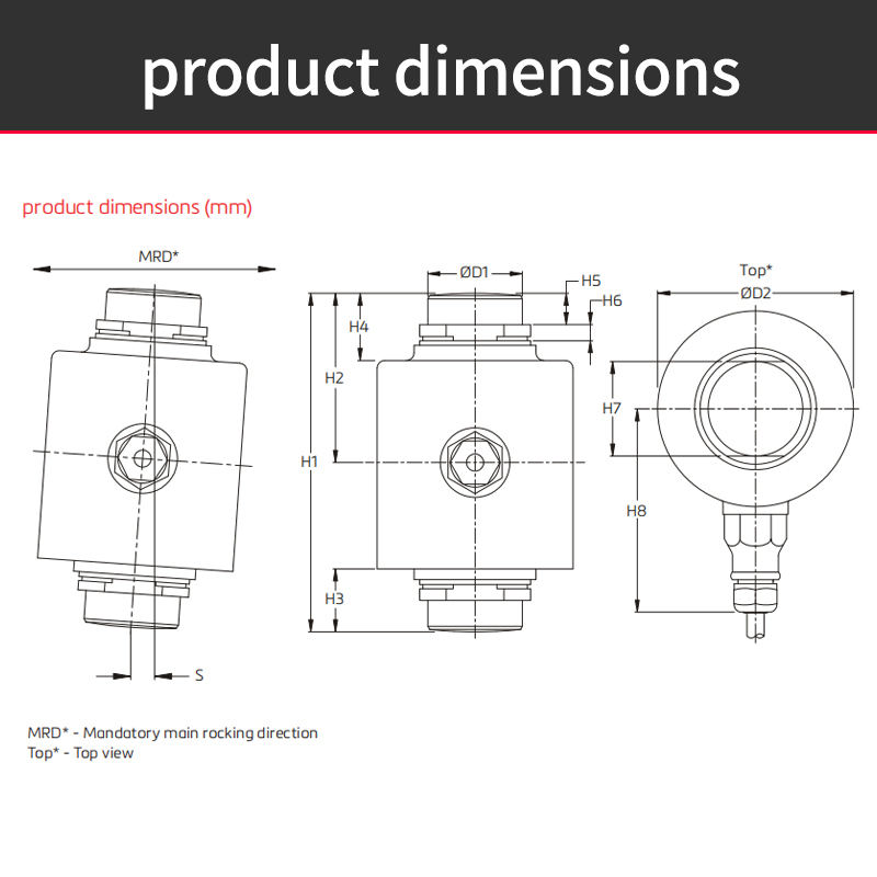 FLINTEC Compression Load Cell RC3 7.5T/15T/22.5T/30T/40T/50T| Alibaba.com
