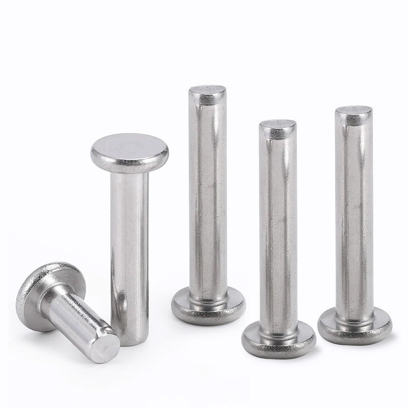 Factory stock M2 M2.5 M3 M4 M5 M6 304 stainless steel flat head rivets ...