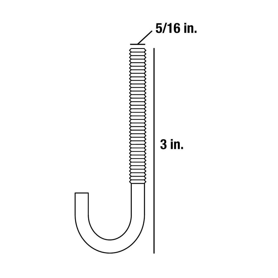 J-Type Hot dipped galvanized J type screw full thread half thread bolt ...