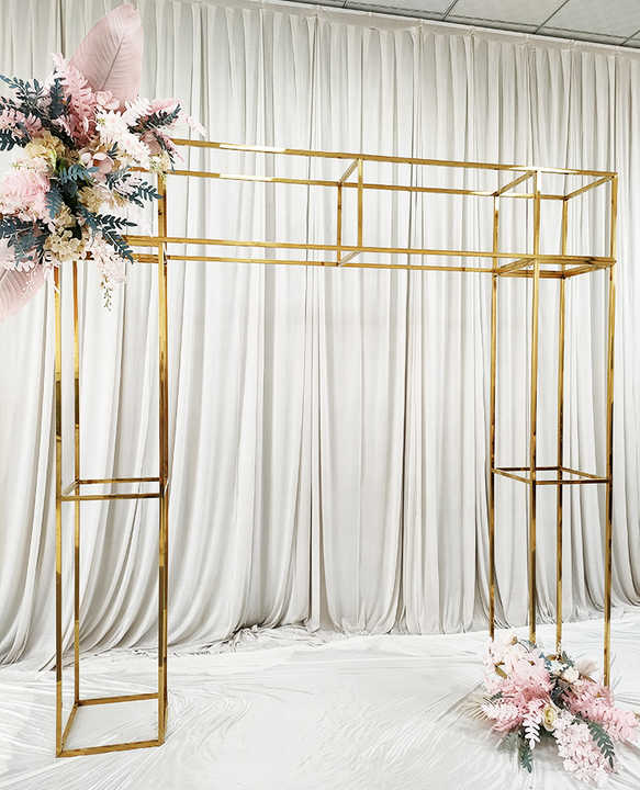 High Quality Big Wedding Arch Gold Metal Arch Door Metal Wedding ...