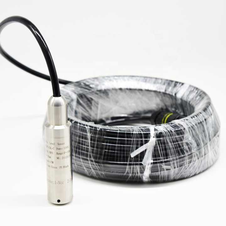Submersible Hydrostatic Water Level Sensor RS485 4~20mA High Precision Deep Liquid Well Level ...