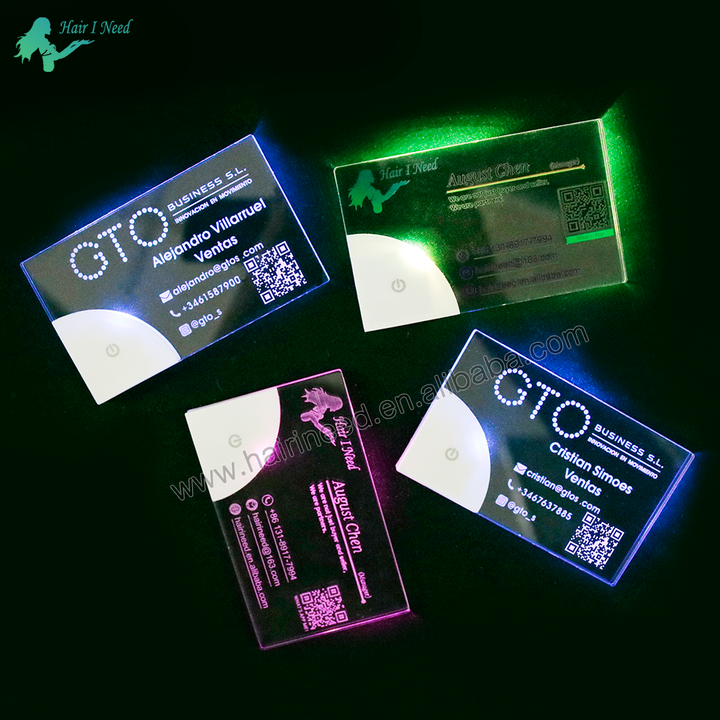 Luxury LED Acrylic Business Cards - Unique & Professional