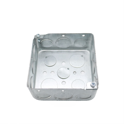 High Quality Electrical Steel Switch Box Cover Flat With 3/4" Knockout ...