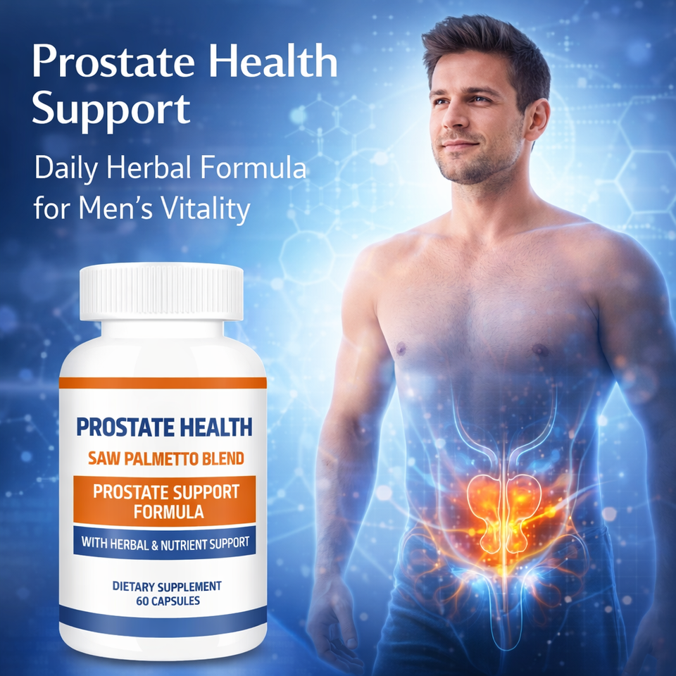 Prostate Health Saw Palmetto Capsules Herbal Prostate Support Dietary ...