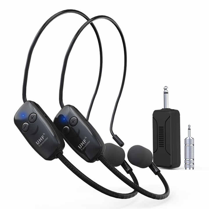 1 to Two RechargeablePortable Wireless Headset Lapel Best Clip ...