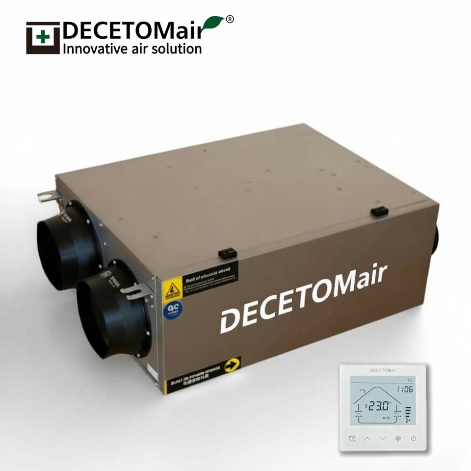 DECETOMair ERV HRV Unit Energy Recovery Heat Recovery Ventilator ...