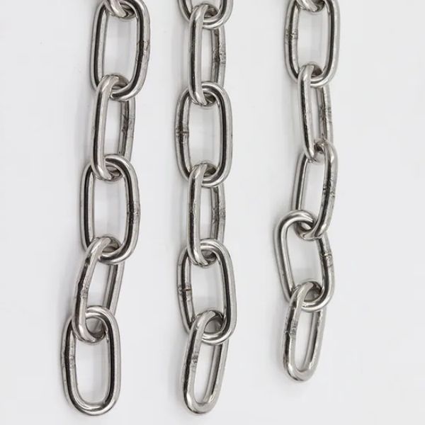H-QUALITY DIN763 Galvanized Long Link Chain Welded Carbon Steel Chains ...