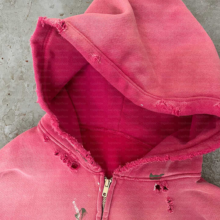 Shop Our Pink Sun Faded Hoodie - Custom Distressed Style