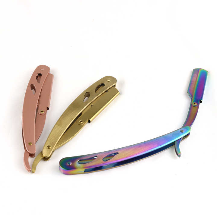 Stainless Steel Straight Razor Straight Edge Razors Pro Men Folding ...