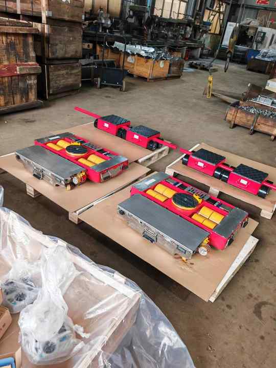 Battery Powered Electric Skate Dolly Mover Set - Remote Control