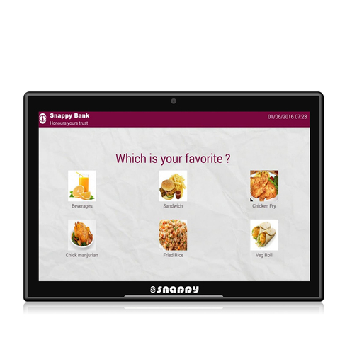 Restaurant Customer Satisfaction Feedback Food Menu Rating Kiosk
