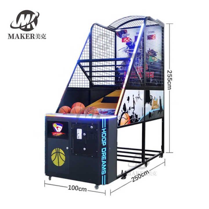 2024 Street Basketball Hoop Arcade Machine - Fun & Customizable