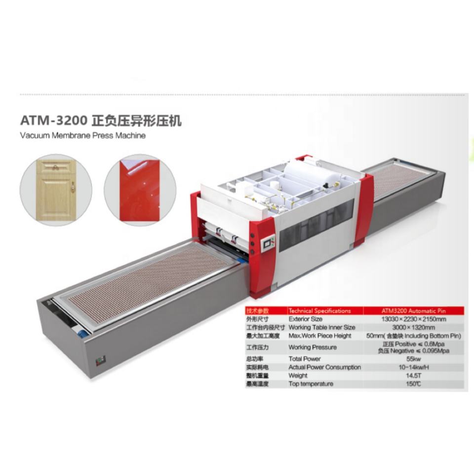 Kitchen Cabinet MDF Door PVC Film Laminating Membrane Vacuum Press ...