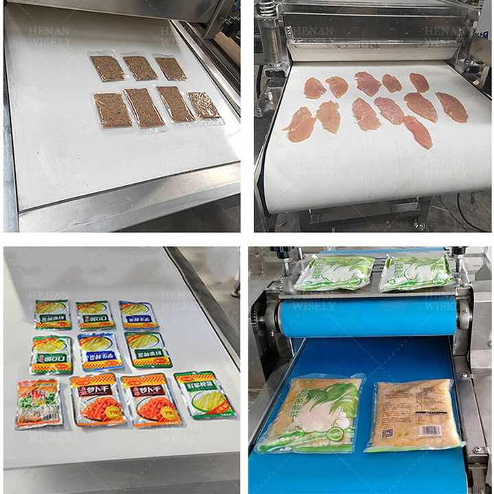 Automatic Squid Salted Vegetable Packing Bag Flattening Machine ...