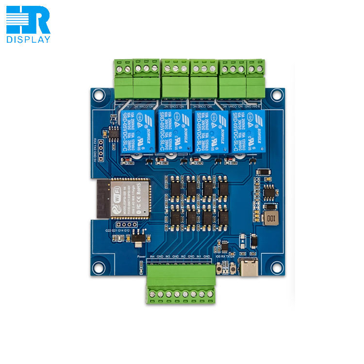 4-Channel ESP32-WROOM-32E Relay Module Development Board for Secondary ESP32-WROOM-32 RS485 Type ...