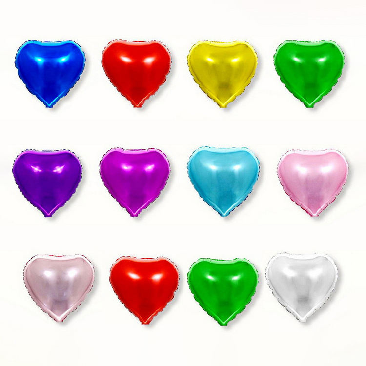 Customize 18 Inch Solid Color Peach Heart Aluminum Film Balloon LK ...