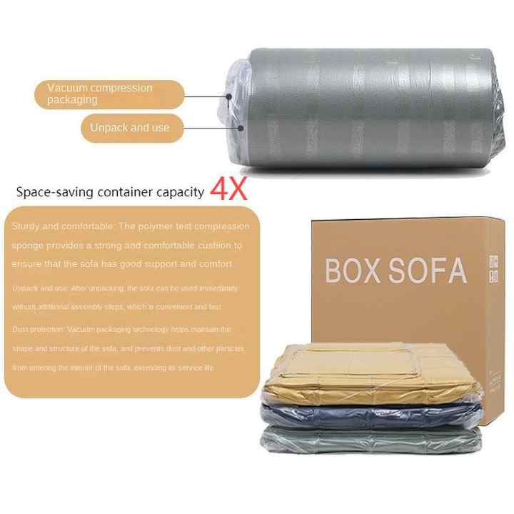 Jinyu l Shape air Fabric Compressed Sponge Sofa Green in Box Bubble ...