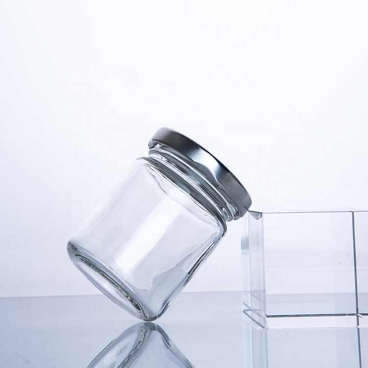 Empty Round Glass Jam Jars - Perfect for Pickles & Honey