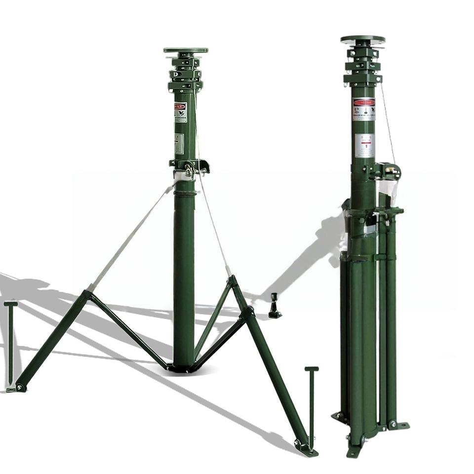 Telescopic Mast Manual Type 3-30meter Hight Adjustable with Tripod Foot ...