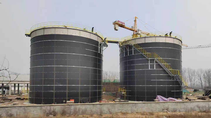 Automatic 10000m3 Bolted Steel Anaerobic Biogas Digester Reactor 220V ...