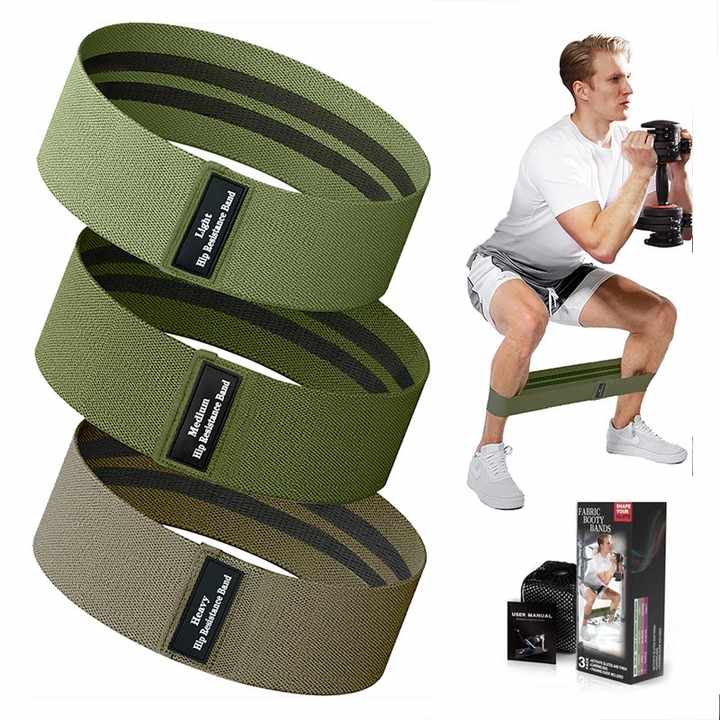 2023 New Hip Resistance Bands Exercise Elastic Loop Band Set Anti Slip ...