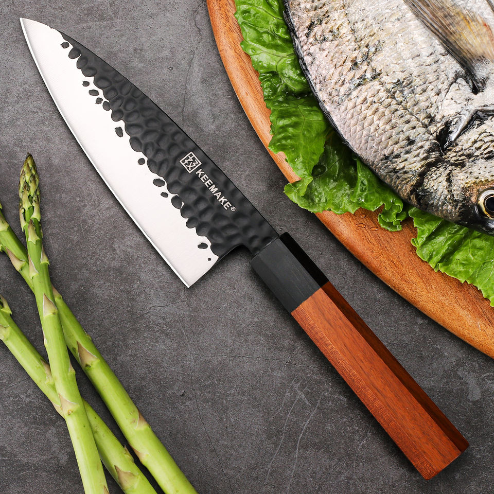 6 Inch Premium Sashimi Deba Knife High Carbon Stainless Steel Japanese ...