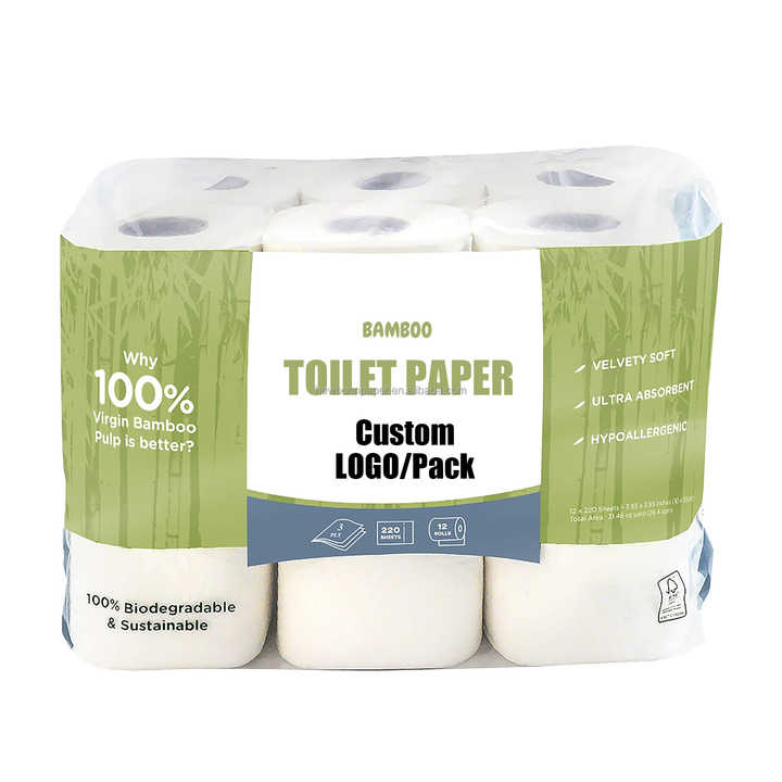 Soft Organic Eco Friendly Certified OEM Custom Toilet Paper