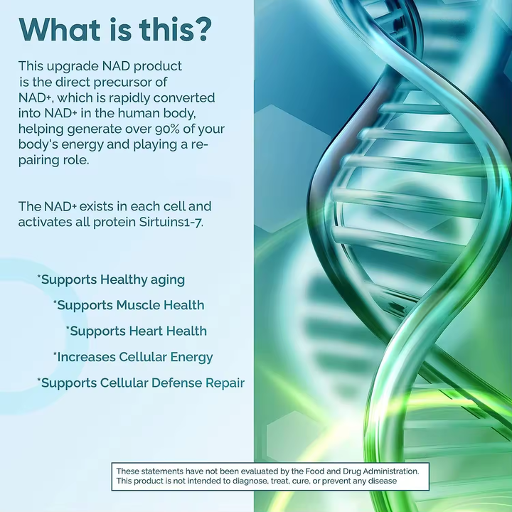 Vegan NAD Capsules - High Absorption Supplement for All Ages