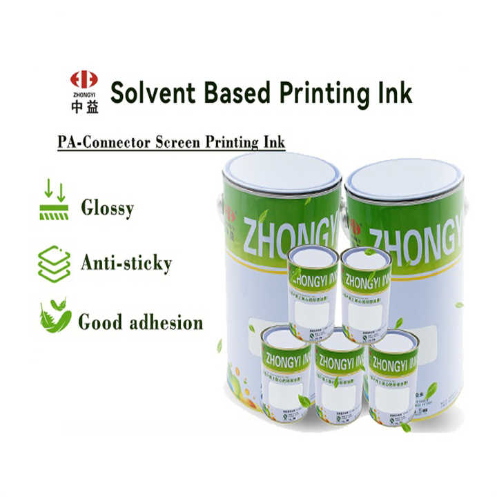 Zhongyi PA Good Adhesion Connector Screen Printing Solvent Ink for PVC ...