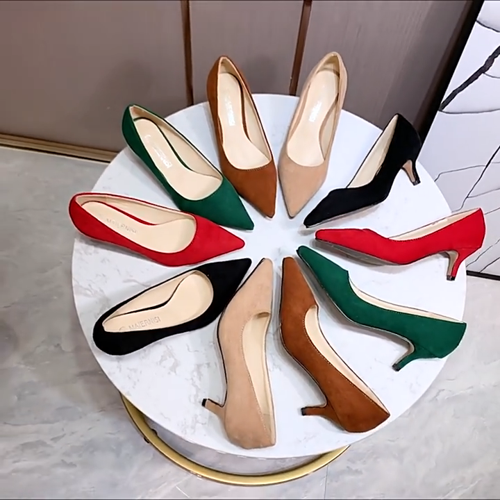 sh10651a Size 35 - 46 women shoes high heels low 5cm block heel shoes ...