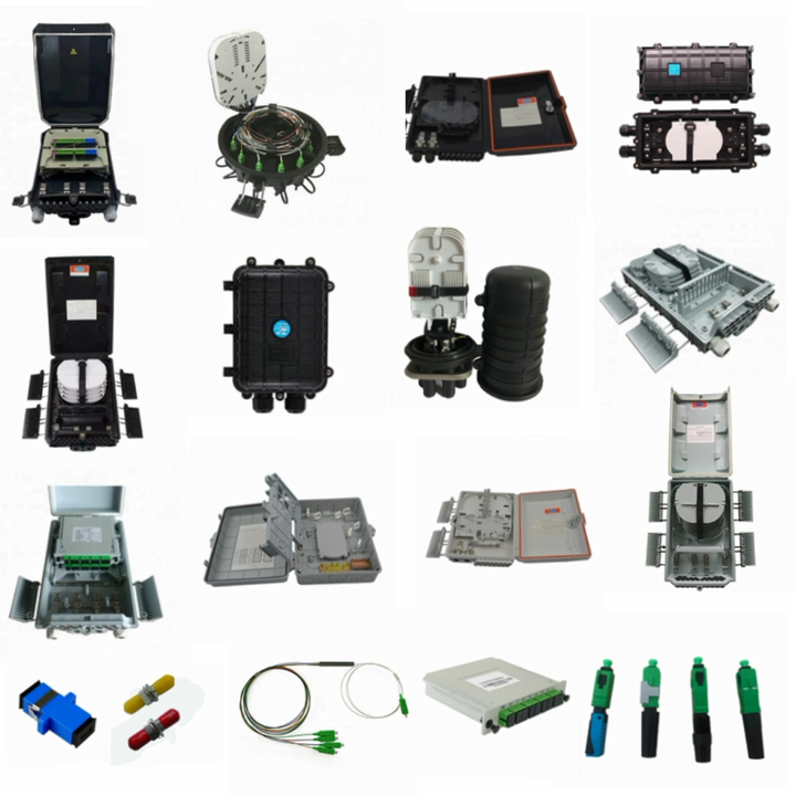 96 Core Dome Joint Enclosure Box 1 Inlet 4 Outlet Fiber Optic Splice ...