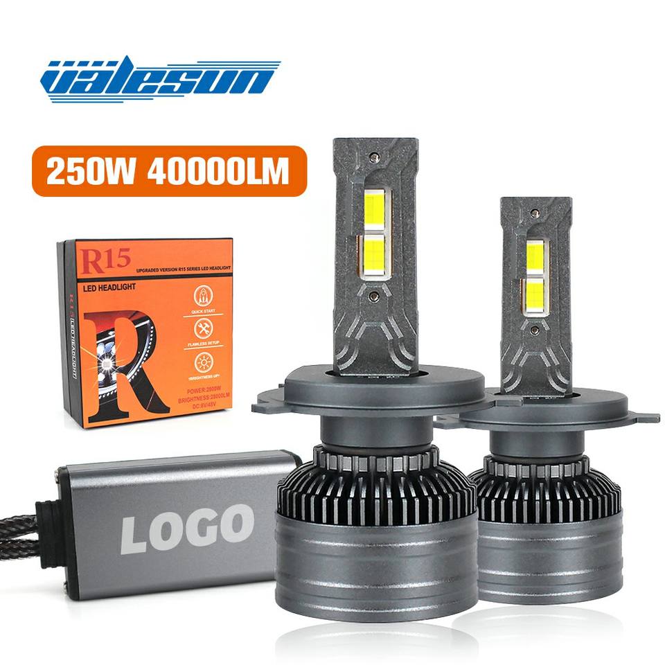 Auto Led Headlight 250w 40000lm Bulb H4 H7 H11 HB3 9005 24v White ...