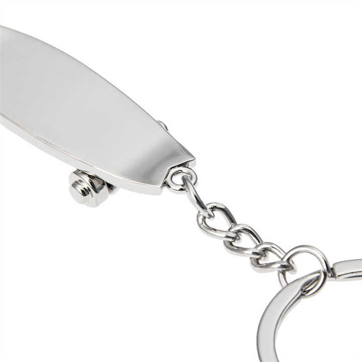 Custom Logo 3D Mini Skateboard Keychain Interesting Finger Design Zinc ...